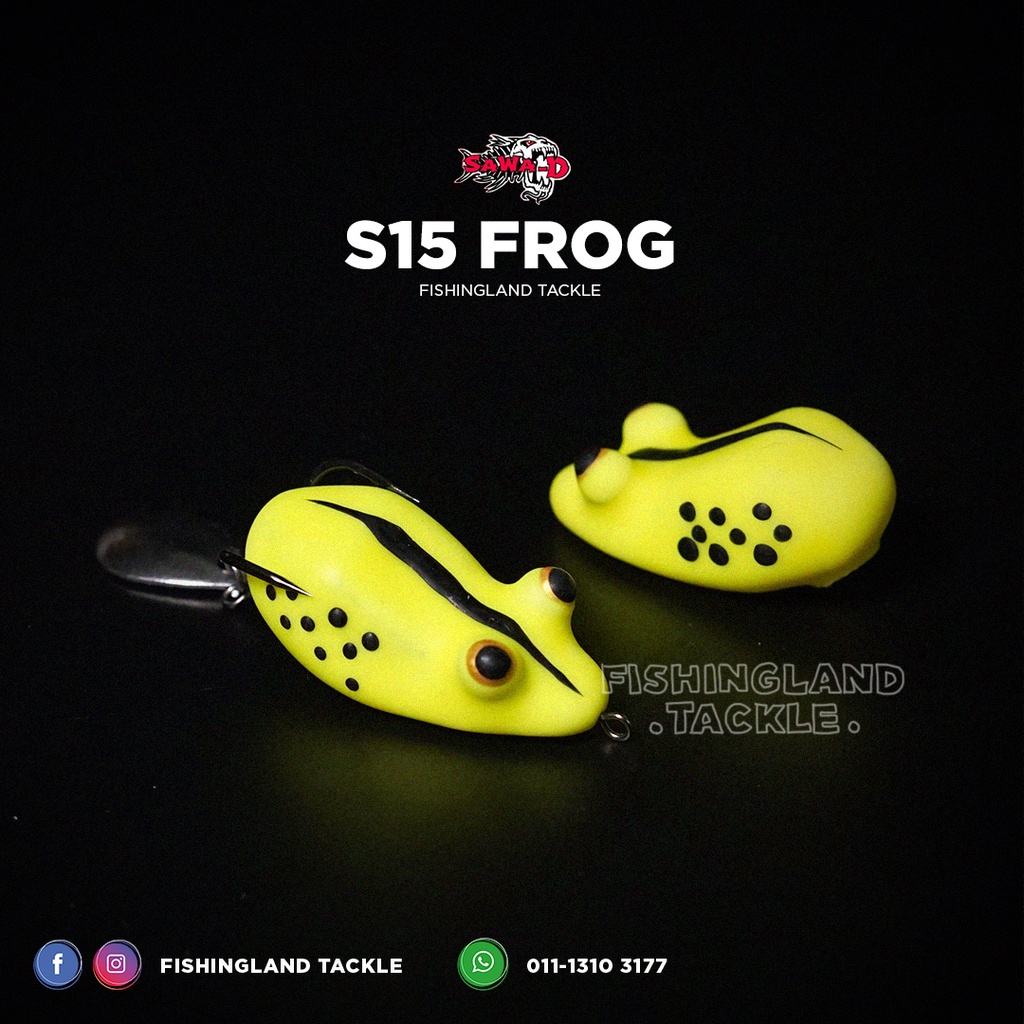 Sawa-D S15 Soft Frog | 4cm / 6g Thailand Soft Rubber Umpan Katak Getah ...