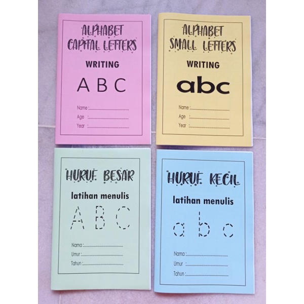 📒ABC Buku Latihan Menulis abc dan 123📒ABC 123 WRITING BOOK 1 set 6 ...