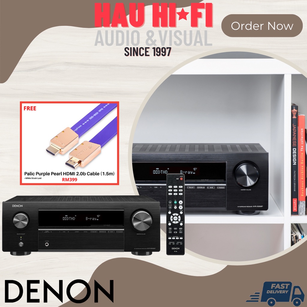 Denon AVR-X250BT 5.1Ch 4K Bluetooth AV Receiver | Shopee Malaysia