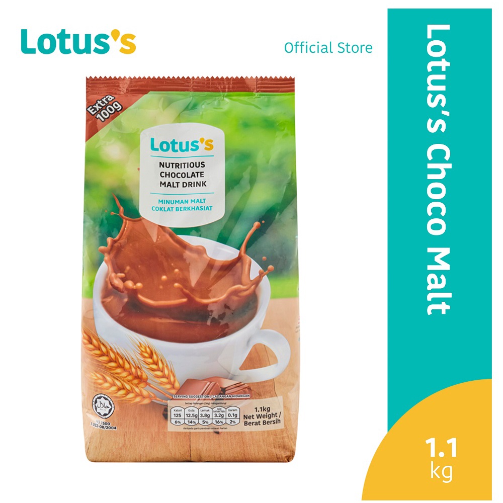 Lotus's Nutritious Chocolate Malt Drink 1kg | Shopee Malaysia