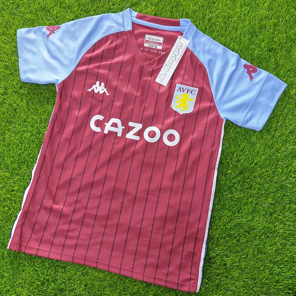 Ready Stock!! Aston Villa Home Kit 2020/2021 Dewasa | Shopee Malaysia
