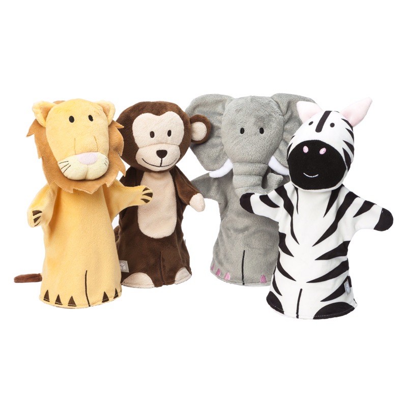 France Oxybul Jungle animals Hand puppet baby kids infant soft toy ...