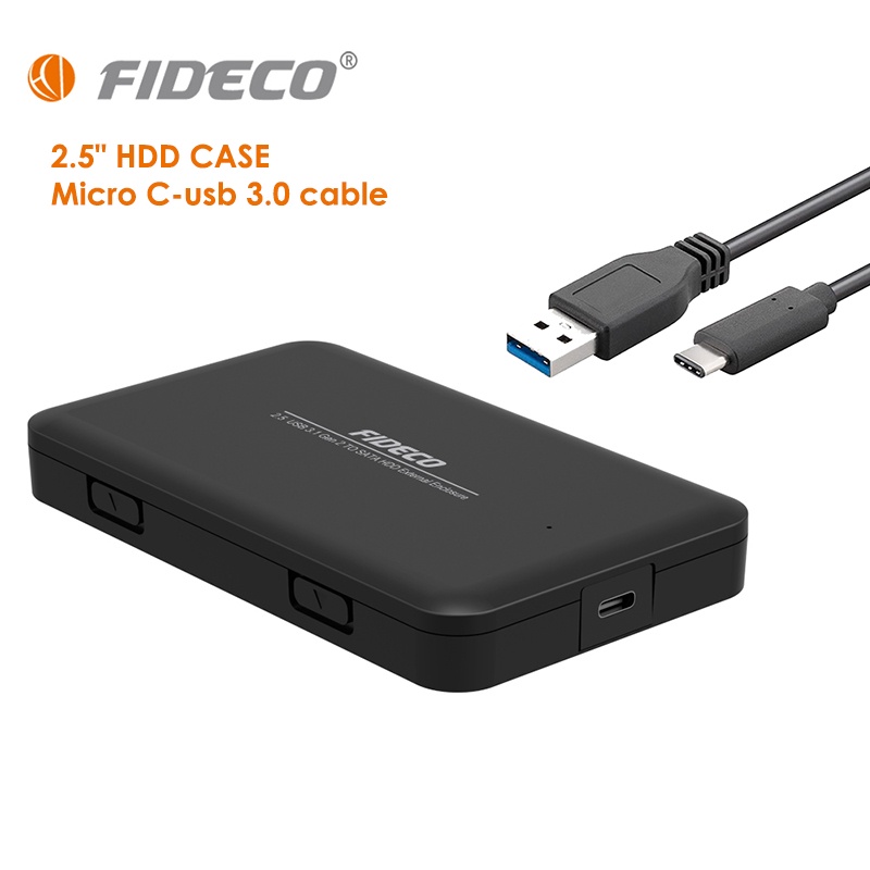 FIDECO PL02M 2.5 Inch SATA to USB 3.0 Tool Free External Hard Drive ...