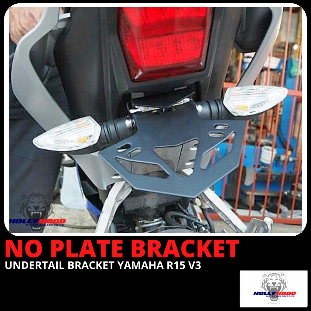 R15 R15M REAR NO PLATE BRACKET HOLDER ADJUSTABLE LICENSE PLATE HOLDER ...