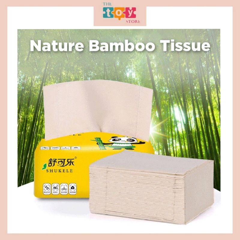 Bamboo Tissue Soft Facial Tisu Paper 60 Pulls x 4 Ply = 240pcs Per Pack ...