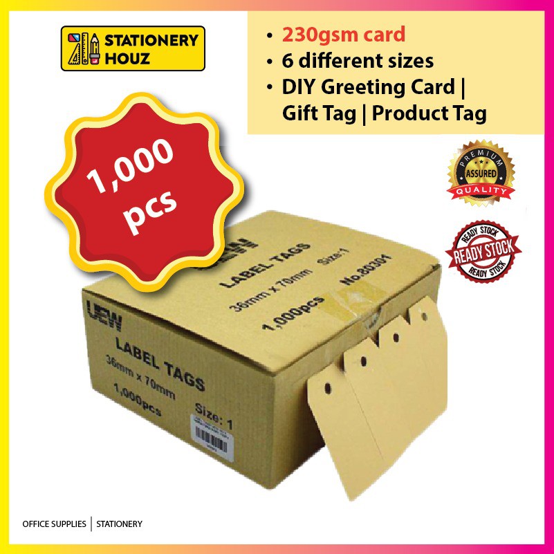 [Ready Stock] Label Tag | Product Tag | DIY Greeting Card | Gift Tag ...