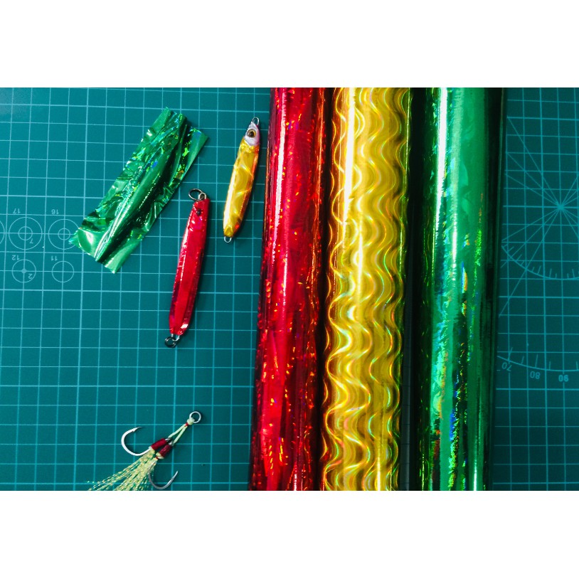 🌟hot laser foil for Fishing Jig / sticker jig / killer colour / jigging ...