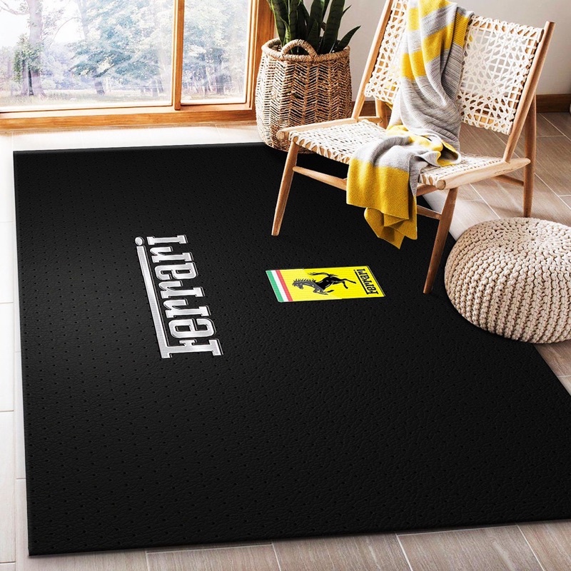 Classic Black F1 Karpet Ferrari Logo Design Carpet Formula 1 Racing ...
