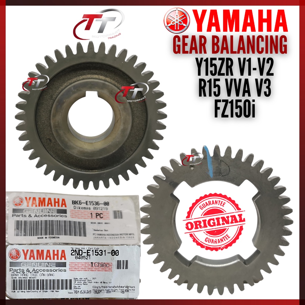 100% ORIGINAL YAMAHA R15 VVA V3 Y15ZR FZ150i Y15 FZ150 BALANCING GEAR ...