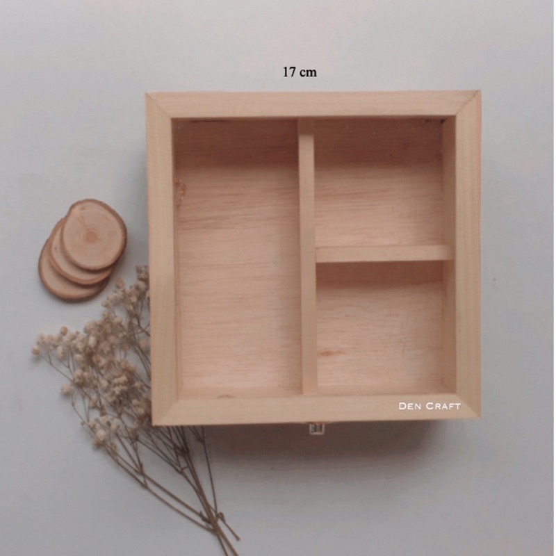 KAYU Wooden Jewelry Box Delivery Acrylic Lid Rustic Craft Materials ...