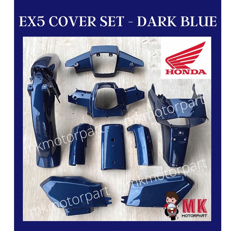 Honda EX5 Body Cover Set METTALIC DARK BLUE (OLD BLUE) DB Biru Gelap ...