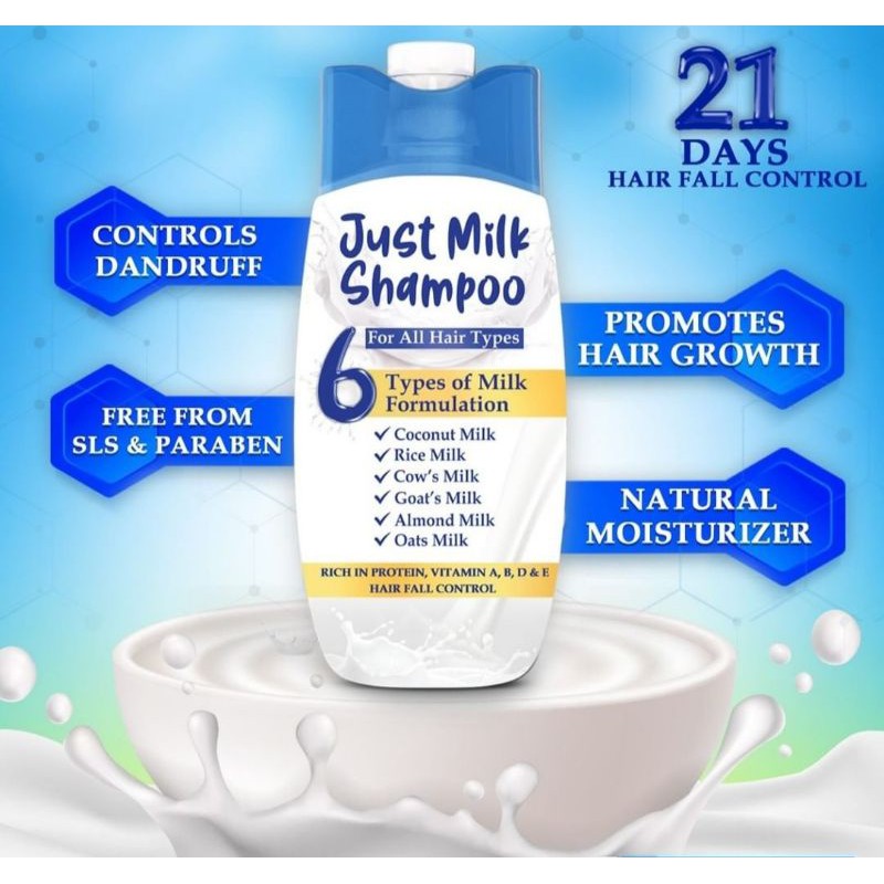 Just Milk Shampoo 350ml | Shopee Malaysia
