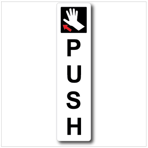 PUSH, PULL, TOLAK, TARIK, SLIDE TO OPEN LEFT OR RIHGT ACRYLIC DOOR SIGN ...