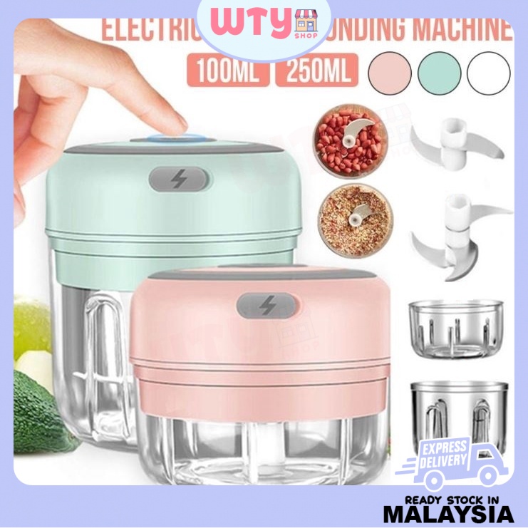 Mini Blender Garlic Chopper Electric Food Chopper Portable Blender Food ...