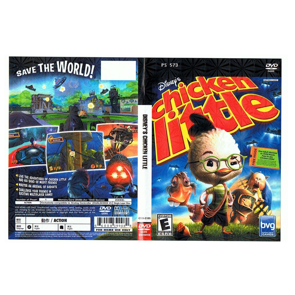 PS2 GAME COLLECTION CHICKEN LITTLE | Shopee Malaysia