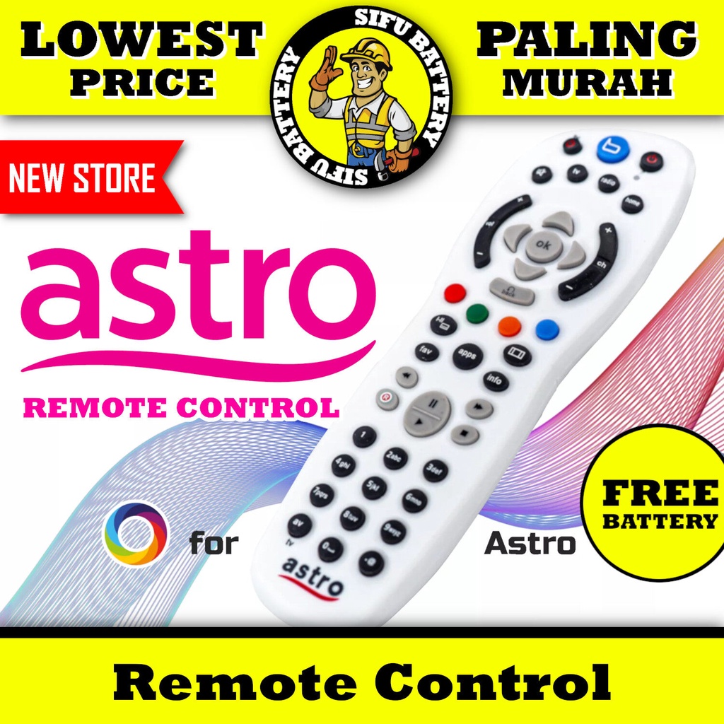 Astro Remote Control 9 In 1 For ASTRO PVR, ASTRO BEYOND, NJOI TV Remote ...
