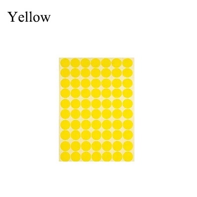 70Pcs/Sheet 10 Colors Color Sticker 19mm Coded Adhesive Label Dot ...