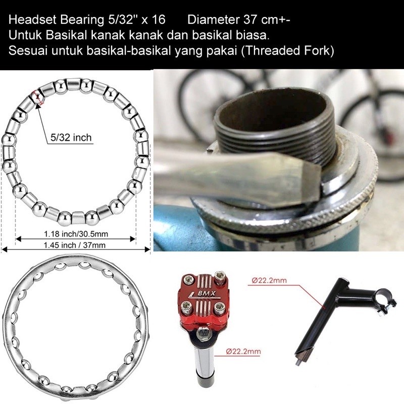 Bicycle ball bearings / Bearing bearing basikal | Shopee Malaysia