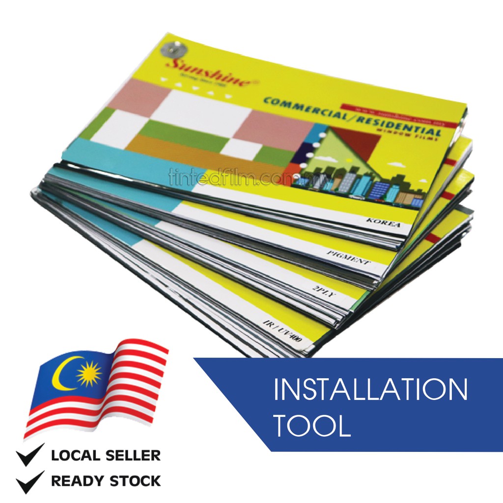 Tinted Film Catalouge/Katalog Tinted Film, 1 Set Sample Books, For ...