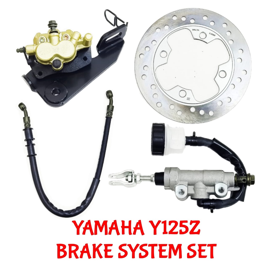 Yamaha Y125Z Rear Disc brake pump set FULL SET WITH DISC Y125Z Full Set ...