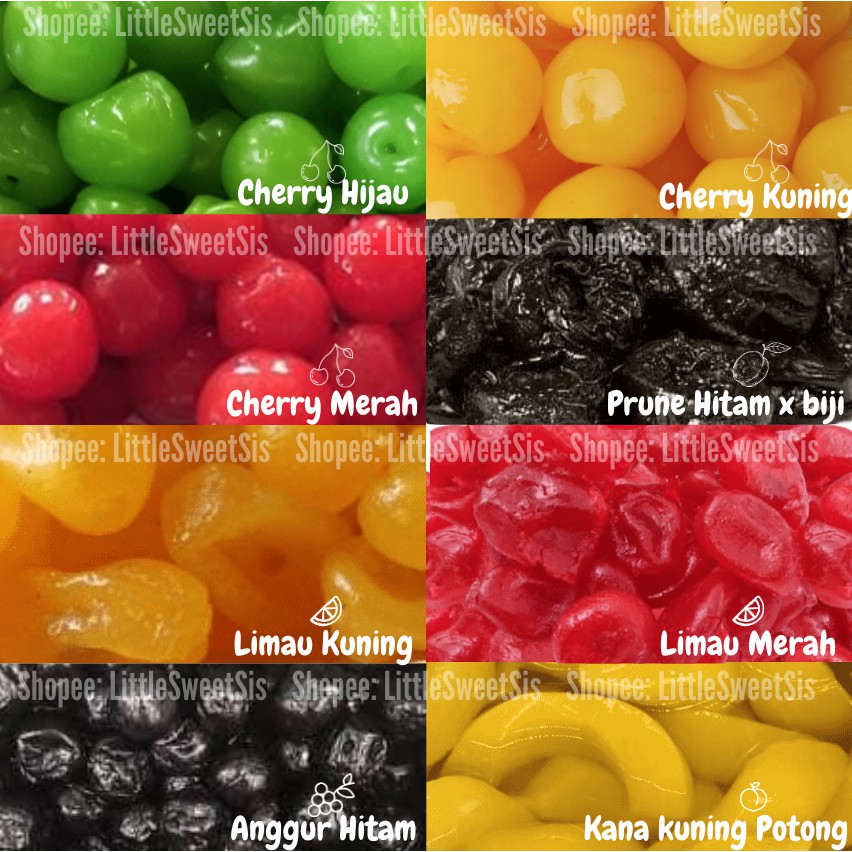 [400G~500G] PELBAGAI JENIS ASAM BUAH ACAR/CEREMAI HITAM/ LIMAU KUNING ...