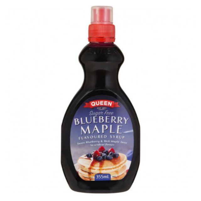 QUEEN SUGAR FREE BLUEBERRY MAPLE FLAVOURED SYRUP 355ML | Shopee Malaysia