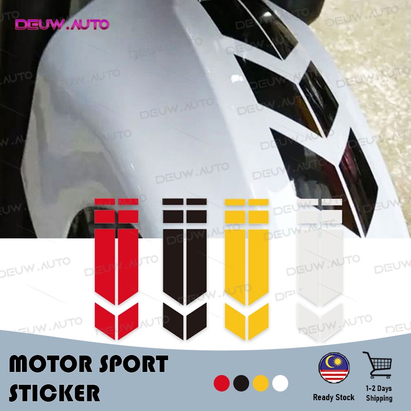 Motor Reflective Sticker Rim Stripe Arrow Decor Motorcycle Bike ...