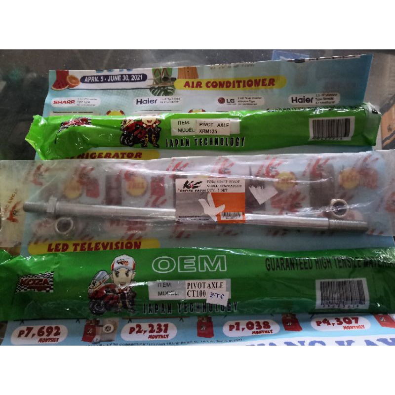 PIVOT AXLE FOR XRM125/CT100/XRM110&WAVE110 | Shopee Malaysia