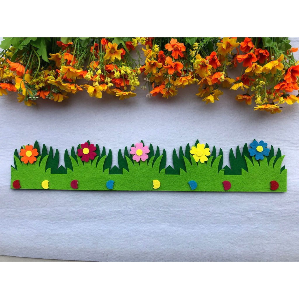 Felt Trees Craft pokok 3D Wall Decoration Kindergarten Layout Kartun ...