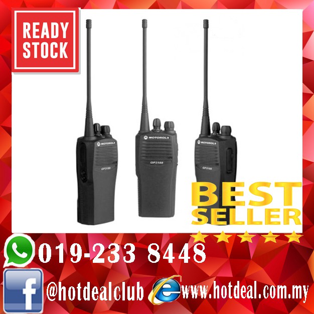 Walkie talkie Motorola UHF GP3188 | Shopee Malaysia