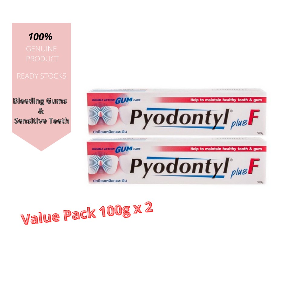 Pyodontyl Plus F Toothpaste 100g x 2 (Twin Pack) Exp 12/25 | Shopee ...