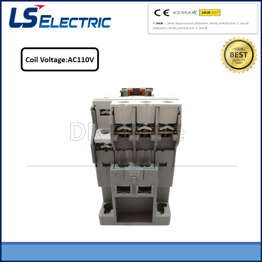 LS CONTACTOR 55KW/75HP ~ 100A ~ 1NO+1NC ~ 110VAC,240VAC,415VAC (MC-100a ...