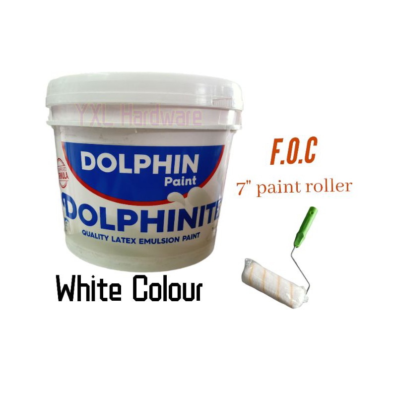 Dolphin Paint Dolphinlite Latex Emulsion Paint White Colour 7 Litre ...
