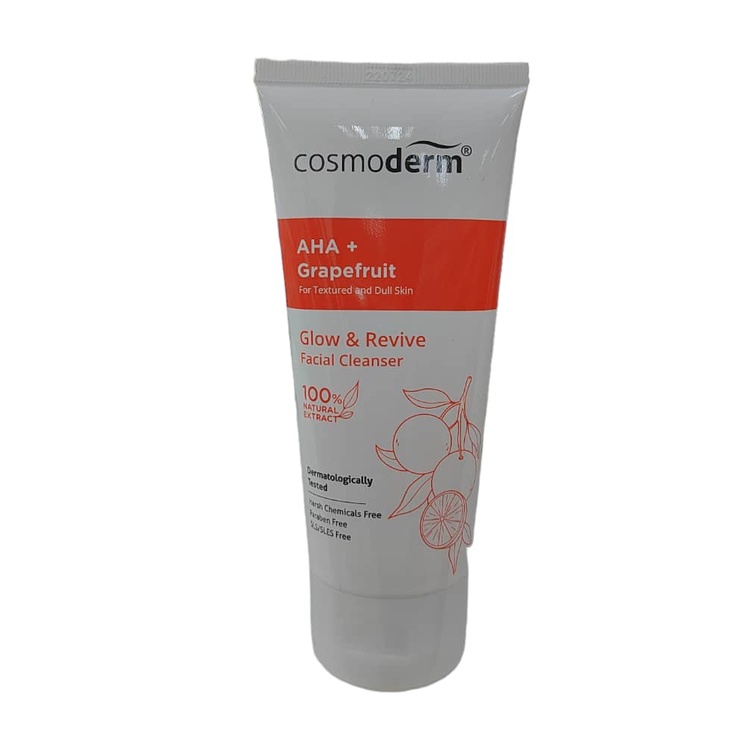 COSMODERM NATURAL GLOW & REVIVE FACIAL CLEANSER 100mL - HALAL [EXP: 7/ ...