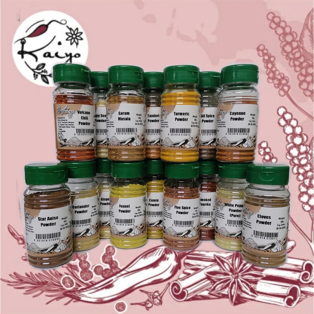 Kaiyo Botol (Powder) - Cayenne Powder, Ginger Powder, Fennel Powder ...