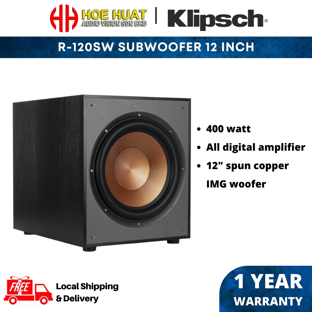 Klipsch R-120SW 400 watts 12“Powered Subwoofer | Shopee Malaysia