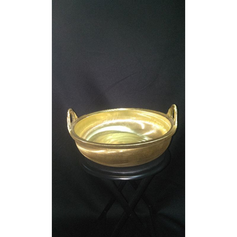 Hot Periuk kuali belanga tembaga Terengganu solid brass 7kg | Shopee ...