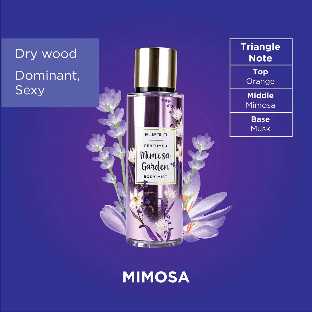 Elianto Perfumed Garden Body Mist Fragrance Perfume (250ML) MIMOSA ...