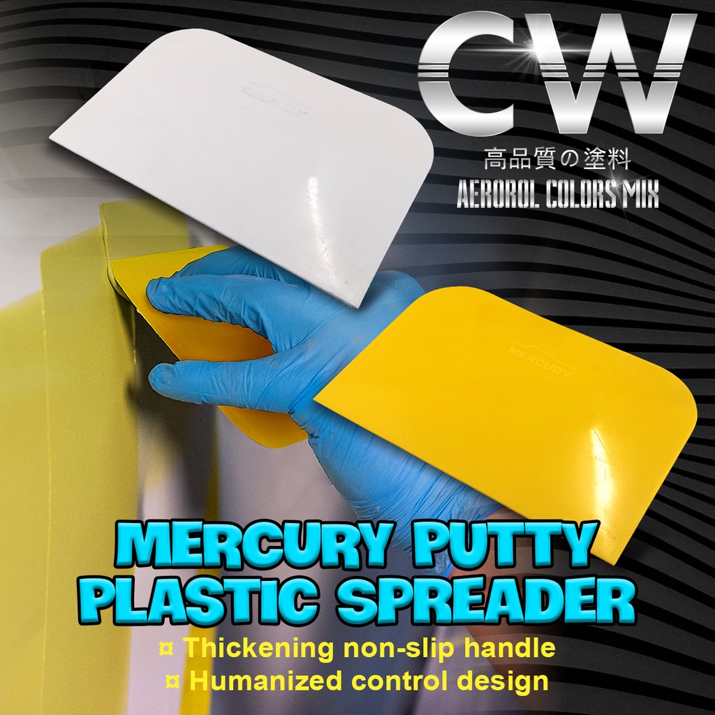 Putty Spreader BESI / PLASTIK / STAINLESS STEEL Simen Pisau Paint ...