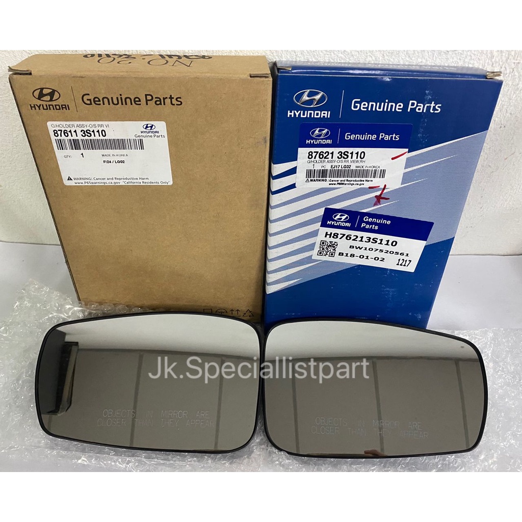 SIDE MIRROR GLASS LEFT & RIGHT GENUINE PART (ORIGINAL) [87611-3S110 ...