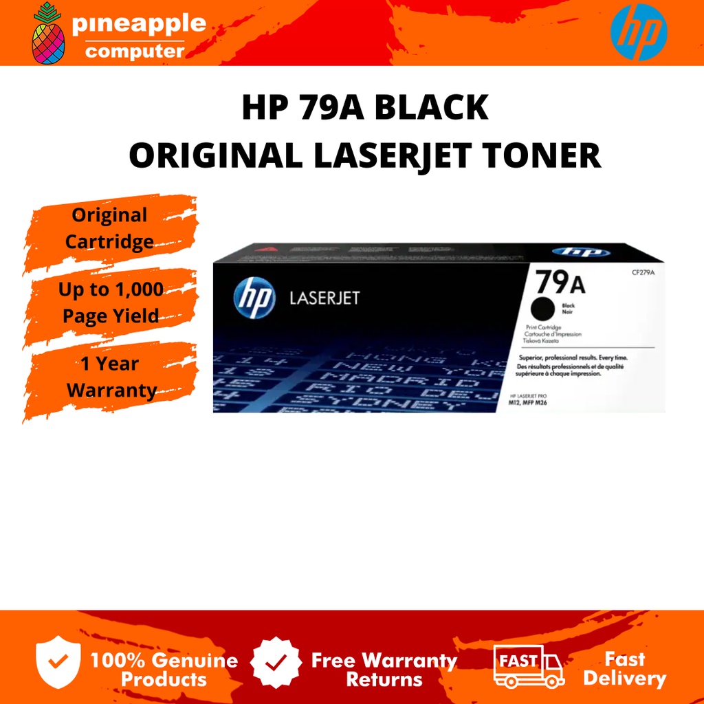 HP 79A Black Original LaserJet Toner Cartridge (CF279A) | Shopee Malaysia