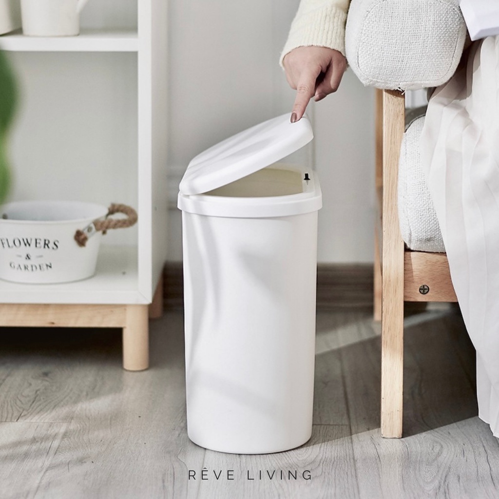 One Press 10L Trash Bin Rubbish Bin Tong Sampah Dustin Household In ...