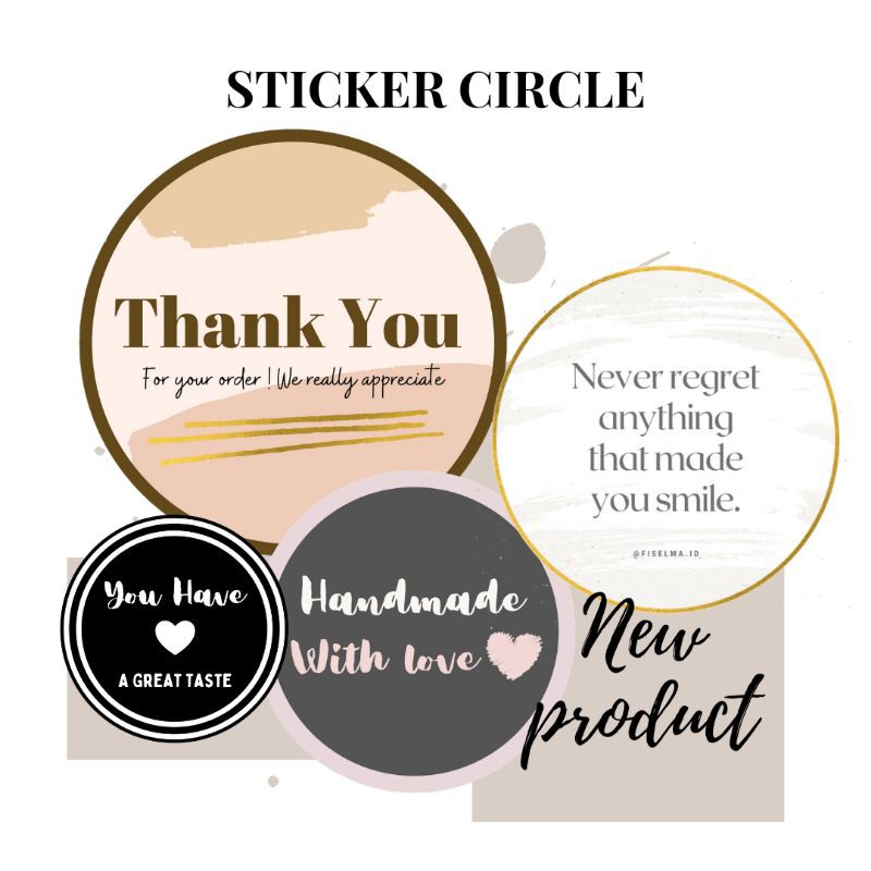 [1 PACK] CUSTOM ROUND LABEL STICKER (FREEBIES / LABEL) | Shopee Malaysia