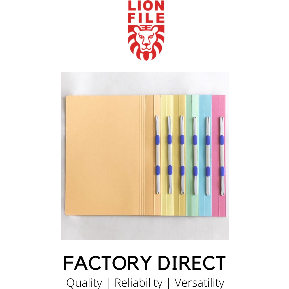 Lion File (200gsm) Manila Files with Plastic Flat Mech. - MF604 10pcs ...