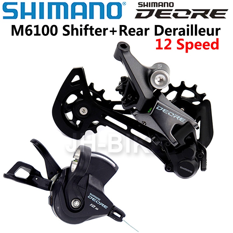 SHIMANO DEORE M6100 12 speed Groupset SL M6100 Shift Lever + RD M6100 SGS Rear Derailleur 12s ...