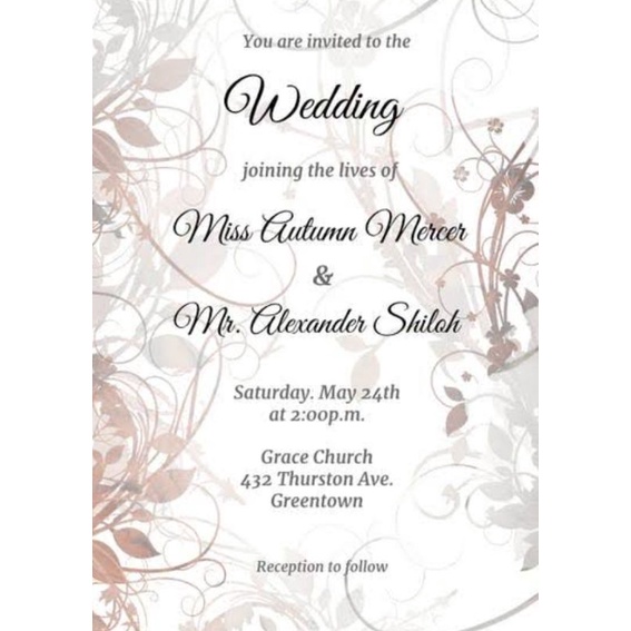 Invitation card PRINT ONLY - 10 sheet bundle pack | Shopee Malaysia