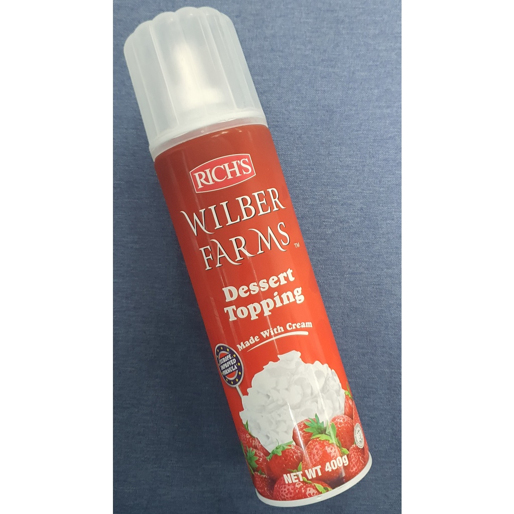 Rich's Wilber Farms Dessert Topping 400g Rich Richs Topping Cream ...