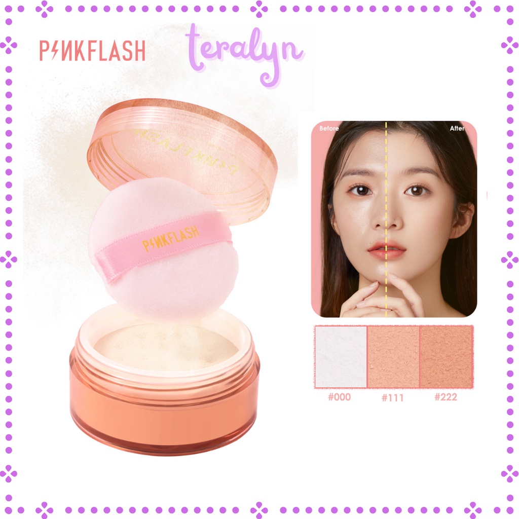 [Ready stock] PINKFLASH PF-F06 Oil Controller Translucent Loose Powder ...