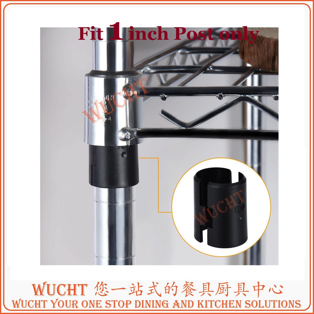 【WUCHT】1 Inch Diameter Post Wire Shelf Lock Clips Plastic Shelving ...