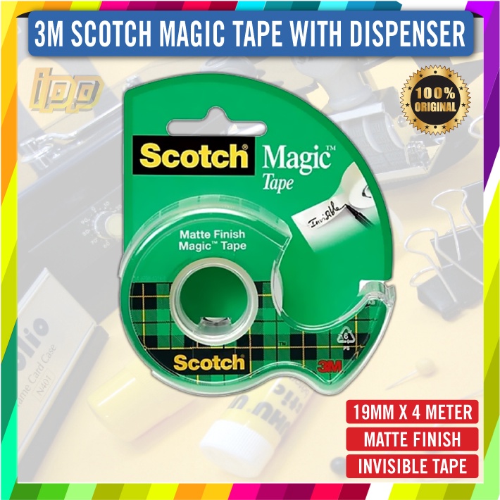 3M Scotch Magic Tape With Dispenser / Invisible Matte Adhesive Tape ...